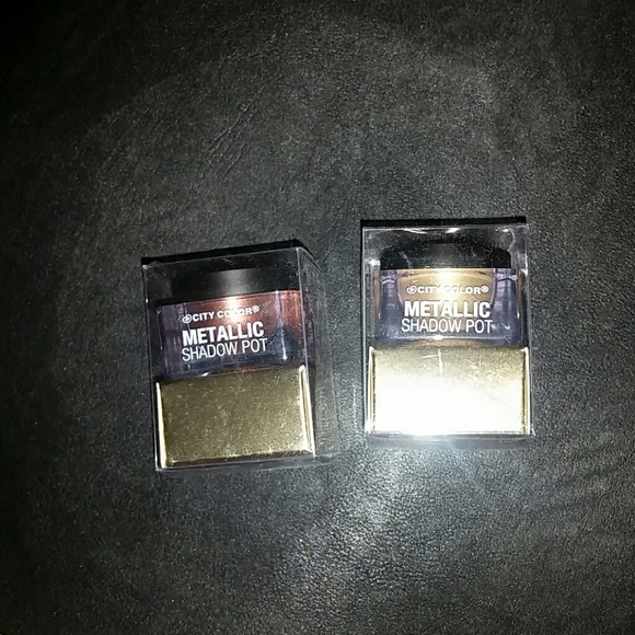 City Color | Makeup | B2b3 City Colors 2 Metallic Shadow Pots | Poshmark
